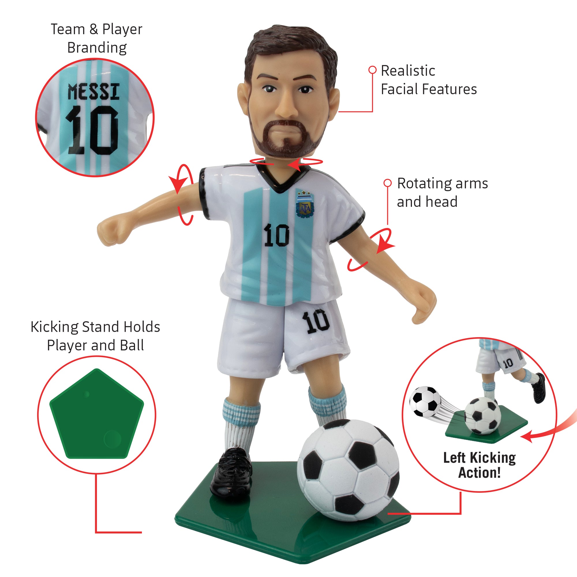 Official Lionel Messi Argentina National Team Action Figure - Maccabi ...