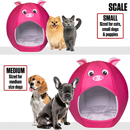Pig - Igloo Pet Bed - Medium - Maccabi Art