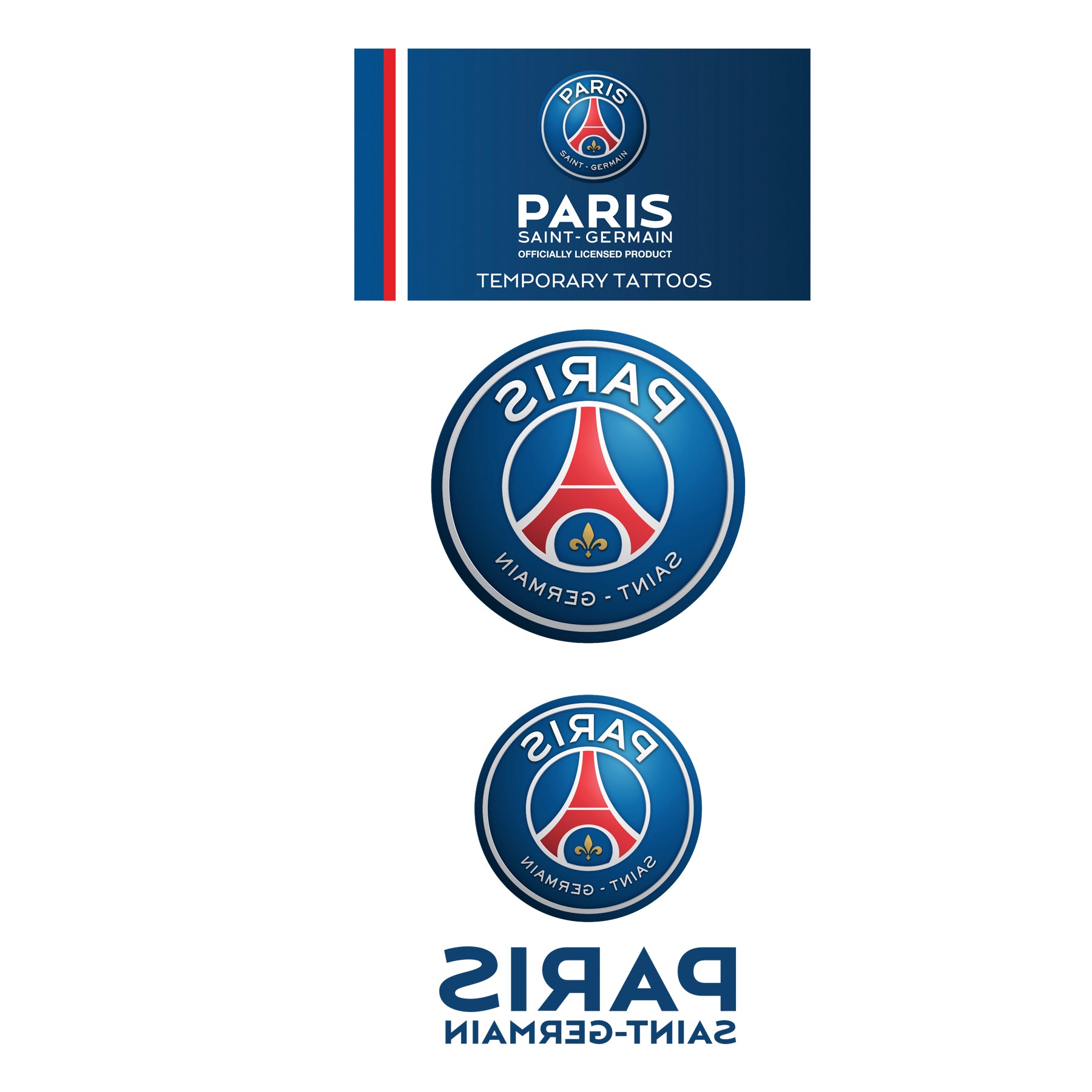 Paris Saint-Germain F.C. Official Temporary Tattoo - Maccabi Art