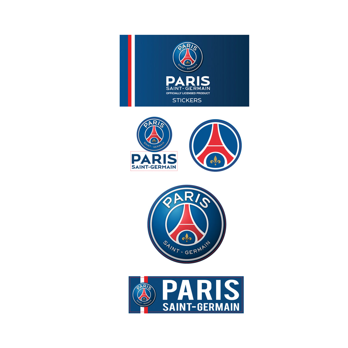 Paris Saint-Germain F.C. Official Sticker Sheet - Maccabi Art