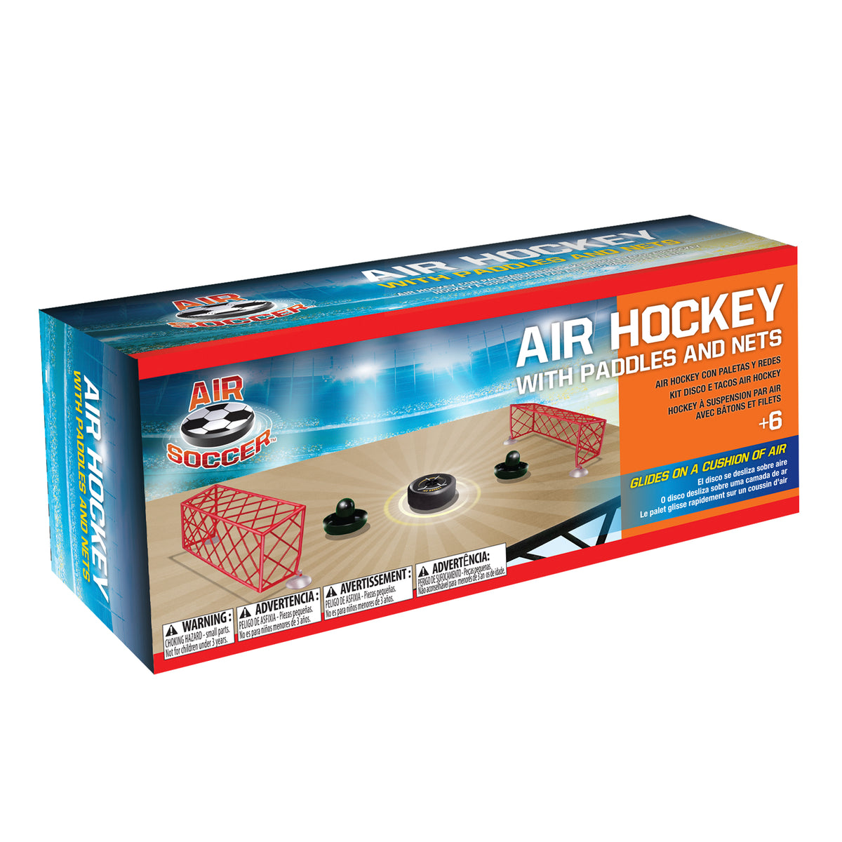 Air Hockey Table Top Set with Paddles & Nets Action Game - Maccabi Art