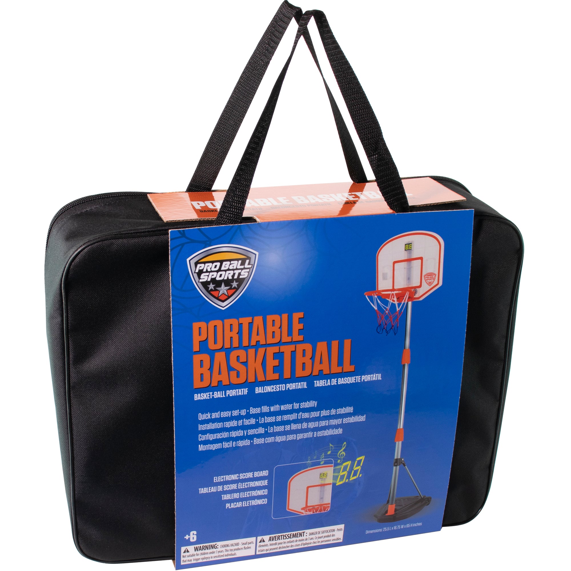 Pro Ball Portable Basketball for Kids, with Electronic Scoreboard and ...