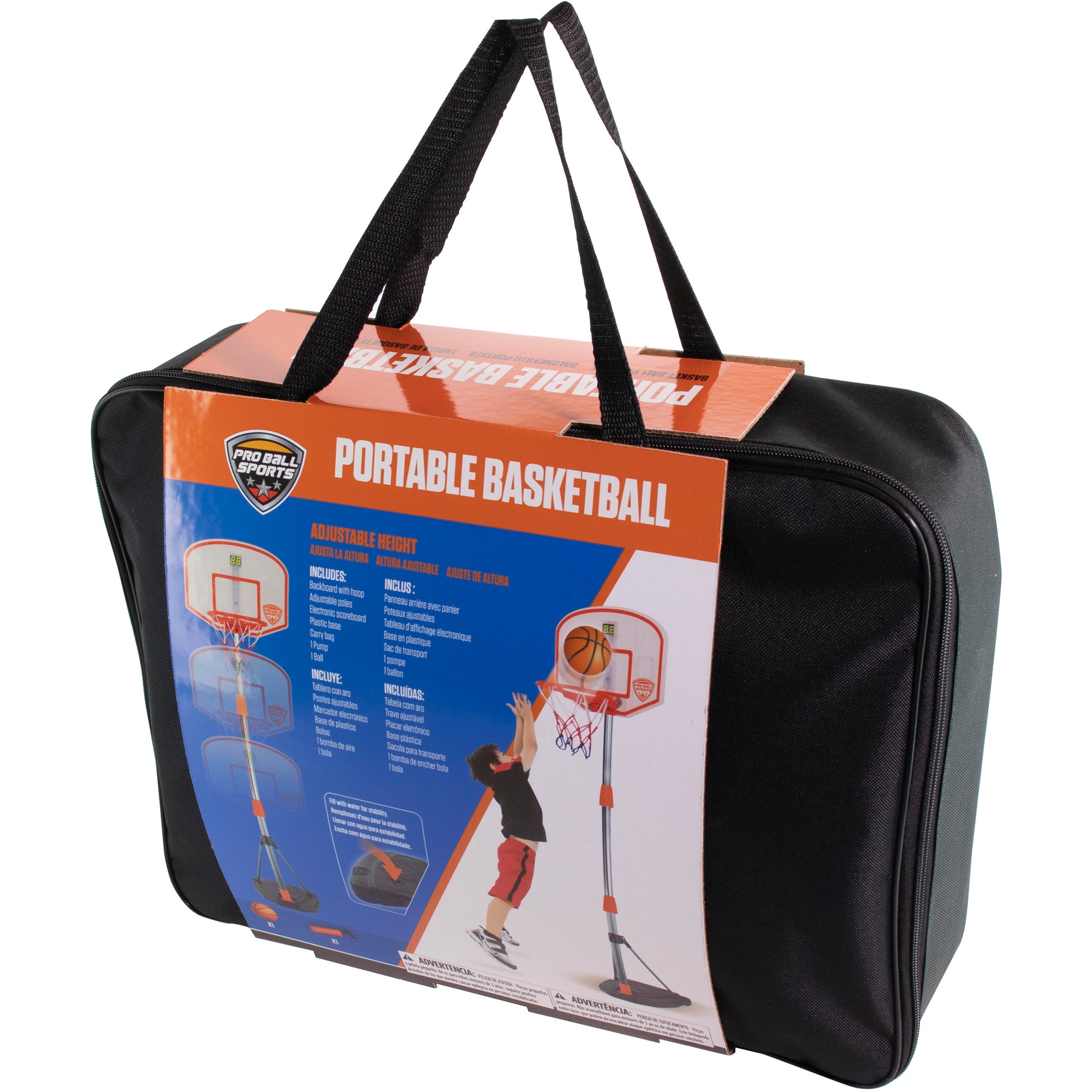 Pro Ball Portable Basketball for Kids, with Electronic Scoreboard and ...